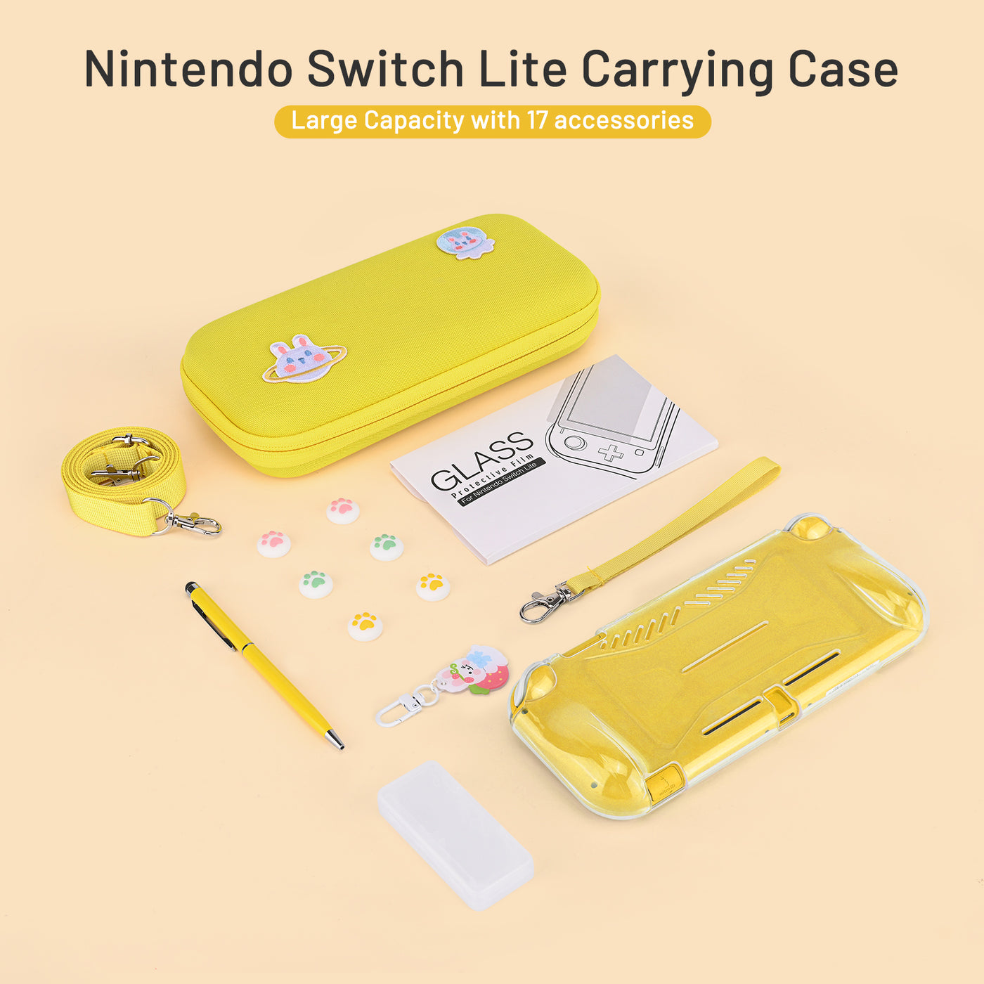 innoAura Nintendo Switch Lite Carrying Case, Travel Lite Case