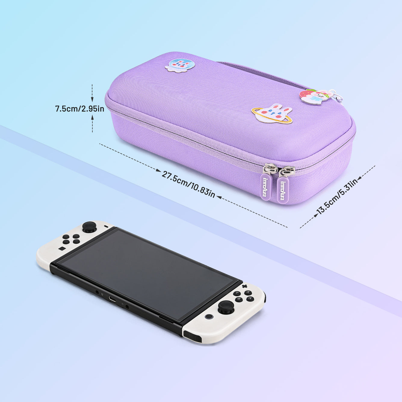 innoAura 18 Accessories Nintendo Switch Carrying Case Hard Case Gifts